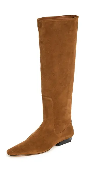 Staud Wally Flat Boots - Tan