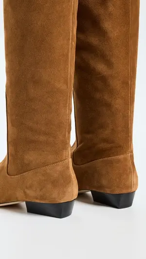 Staud Wally Flat Boots - Tan