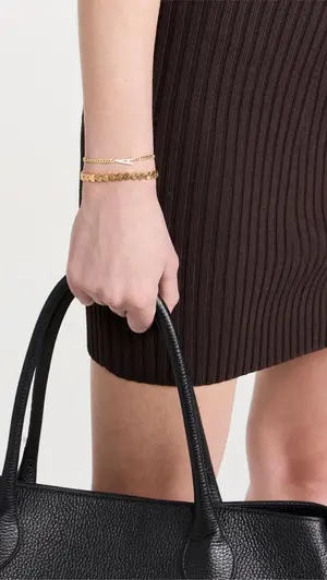 GWEN BELOTI Heart Etched Link Bracelet