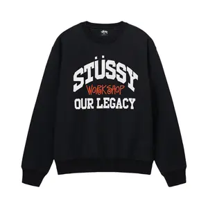 StÜssy X Our Legacy Collegiate Crew - Black