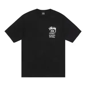 StÜssy X Our Legacy Work Shop Surfman Pigment Dyed Tee - Black