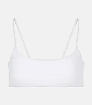 Jade Swim Muse Bikini Top - White