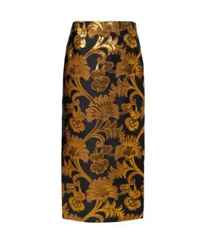 Etro Lamé Maxi Skirt
