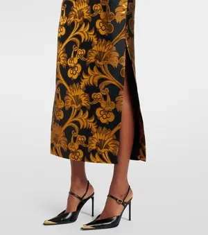 Etro Lamé Maxi Skirt