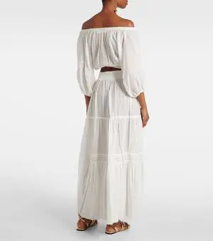 Poupette St Barth Tiered Maxi Skirt