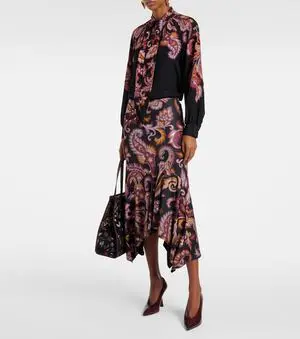 Etro Paisley Tie-neck Blouse