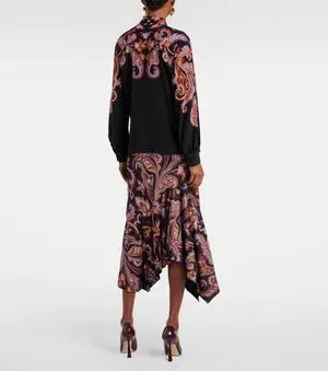 Etro Paisley Tie-neck Blouse