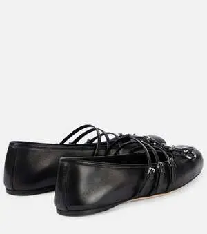 Gucci Horsebit Leather Ballet Flats