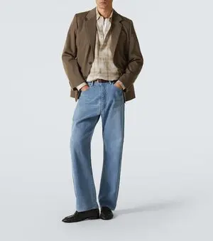 Auralee Plaid Wool Shirt - Yellow