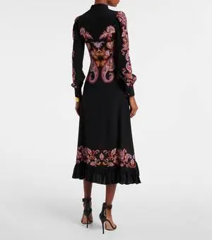 Etro Paisley Silk Midi Dress