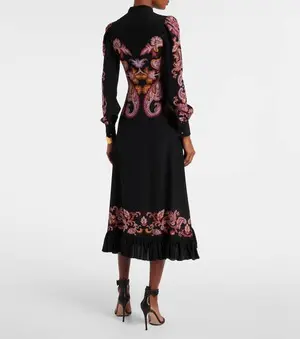 Etro Paisley Silk Midi Dress - Multicoloured