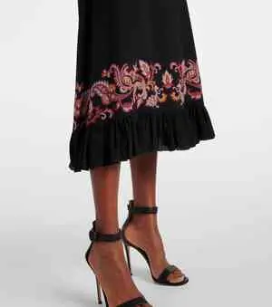 Etro Paisley Silk Midi Dress - Multicoloured