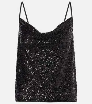 Diane Von Furstenberg Sequined Camis Tanks For Women