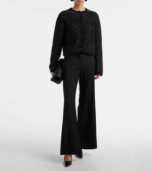 Altuzarra Tina Crystal-embellished Bouclé Jacket
