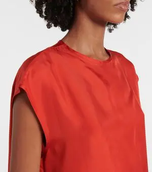 Asceno Dasha Silk Twill Top