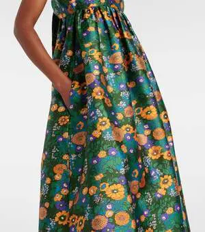 ALEMAIS Alémais Printed Open-back Midi Dress - Multicoloured