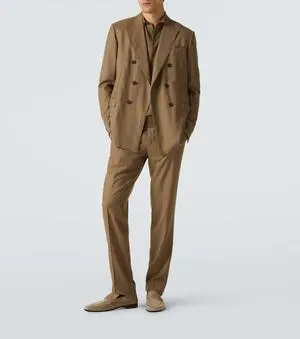Zegna L'asola Suede Penny Loafers - Beige