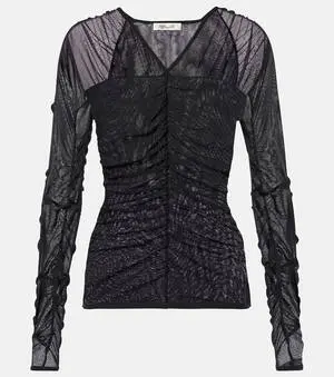 Diane Von Furstenberg Eli Mesh Top