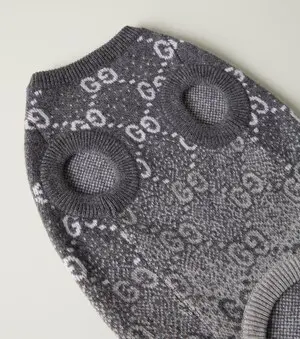 Gucci Wool Jacquard Dog Sweater