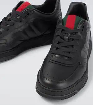 Gucci Re-web Leather Sneakers
