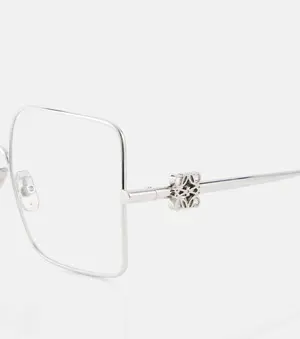 Loewe Anagram Square Glasses - Silver