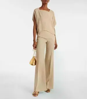 GIANVITO ROSSI Amalfi 45 Leather Mules - Gold
