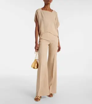 GIANVITO ROSSI Amalfi 45 Leather Mules - Gold