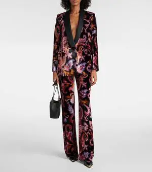 Etro Paisley Velvet Blazer - Multicoloured