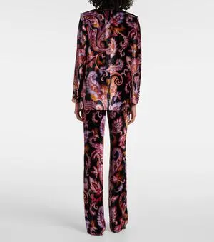 Etro Paisley Velvet Blazer - Multicoloured
