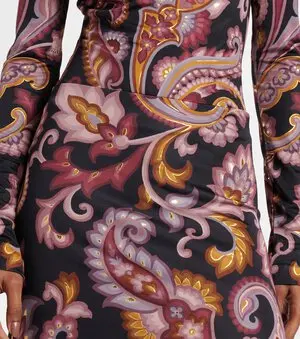 Etro Paisley Jersey Maxi Skirt
