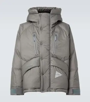AND WANDER Logo Puffer Jacket