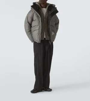AND WANDER Logo Puffer Jacket