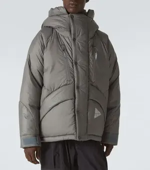 AND WANDER Logo Puffer Jacket