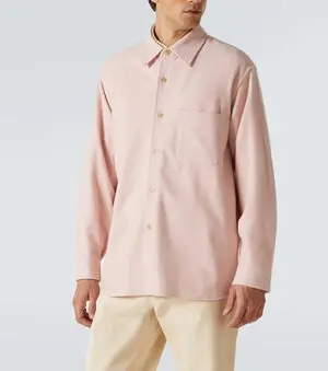 Auralee Wool Flannel Overshirt