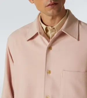 Auralee Wool Flannel Overshirt