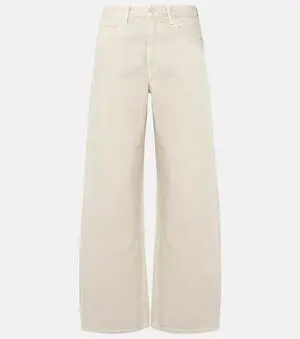 AGOLDE Low Curve Mid-rise Barrel-leg Jeans In Pendulum - Beige