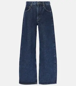 AGOLDE Low Curve Barrel-leg Jeans In Scone - Blue