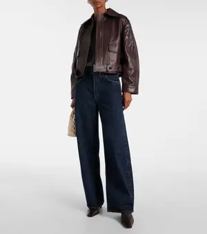 AGOLDE Low Curve Mid-rise Barrel-leg Jeans In Pendulum - Blue