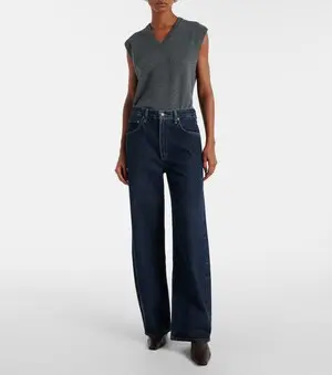 AGOLDE Low Curve Mid-rise Barrel-leg Jeans In Pendulum - Blue