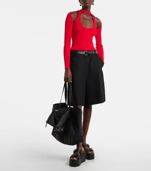 Coperni Belt Cabas Tote Bag - Black