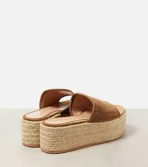 GIANVITO ROSSI Suede Espadrilles - Multicoloured