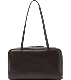 THE ROW Astra Leather Tote Bag - Brown