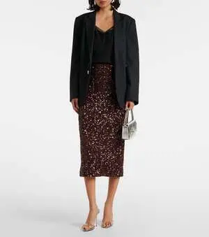 Remain Birger Christensen Sequined Midi Dress