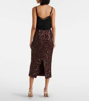 Remain Birger Christensen Sequined Midi Dress