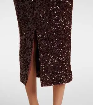 Remain Birger Christensen Sequined Midi Dress
