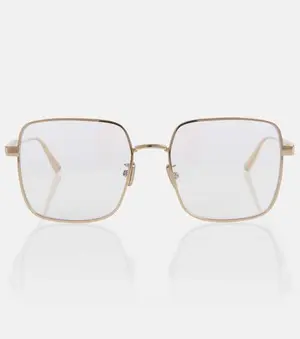 Dior Diorcannageo S1f Square Frame Glasses - Gold