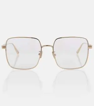 Dior Diorcannageo S1f Square Frame Glasses - Gold