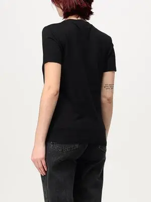 Just Cavalli T-shirt With Embellished Tiger Graphic - Black