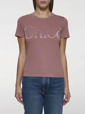Chloé Logo T-shirt - Pink
