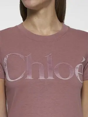 Chloé Logo T-shirt - Pink